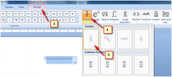 Kako napisati matematičku jednadžbu ili formulu u Wordu 2007 | Srednja ...